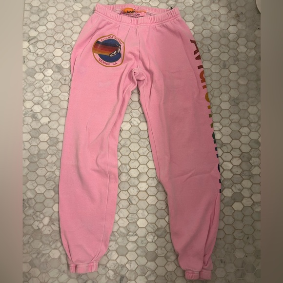 Aviator Nation | Pants & Jumpsuits | Aviator Nation Hot Pink Logo ...